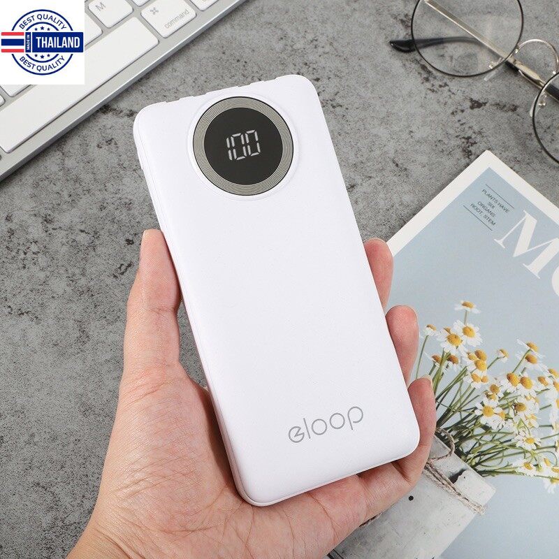 Power Bank 30000mAh พาวเวอร์แงค์ eloop e30 แตเตอรี่ สำรองชาร์จเร็ว อก ...