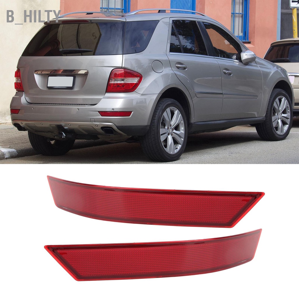 B_HILTY กระจกสะท้อนกันชนหลังสีแดงเพิ่มทัศนวิสัยของรถยนต์สำหรับ Mercedes ...