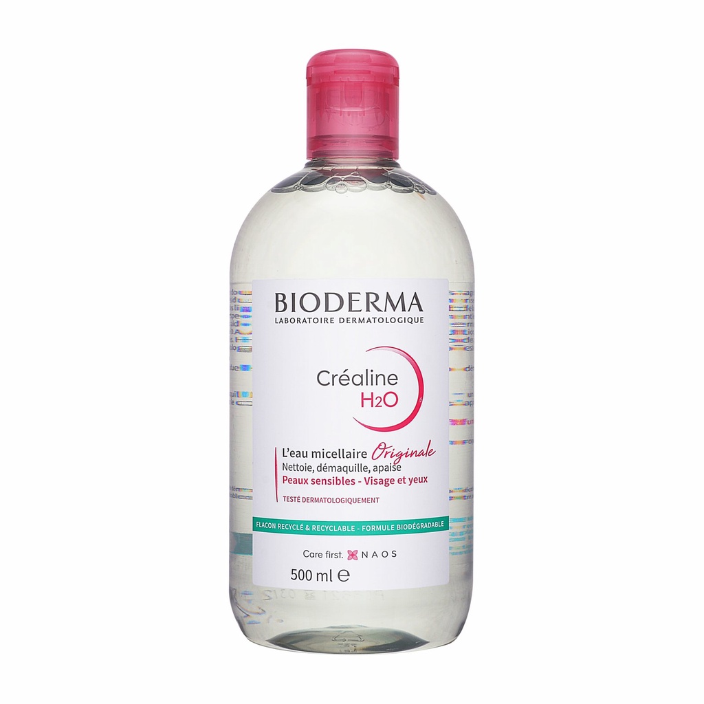 Bioderma Crealine H2O Non-Rinse Cleanser Solution Normal Sensitive Skin ...
