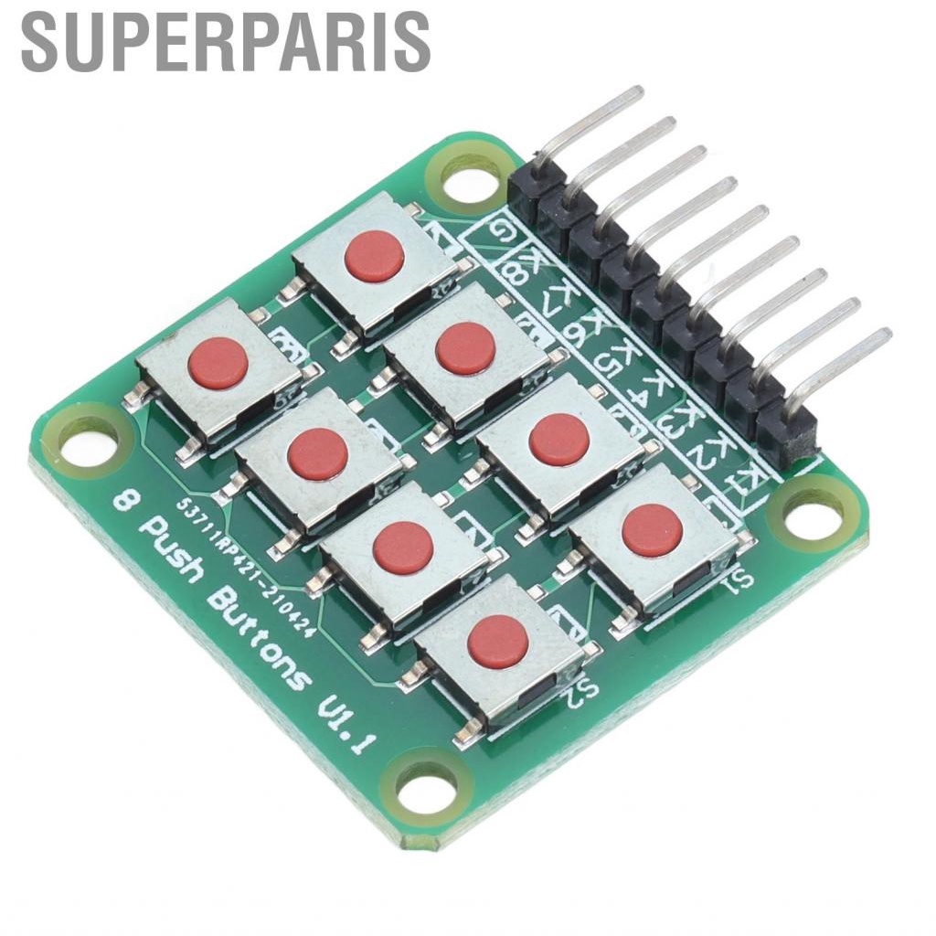 Superparis Button Key Keypad Board 2x4 Matrix 8 Push Micro Switch For ...