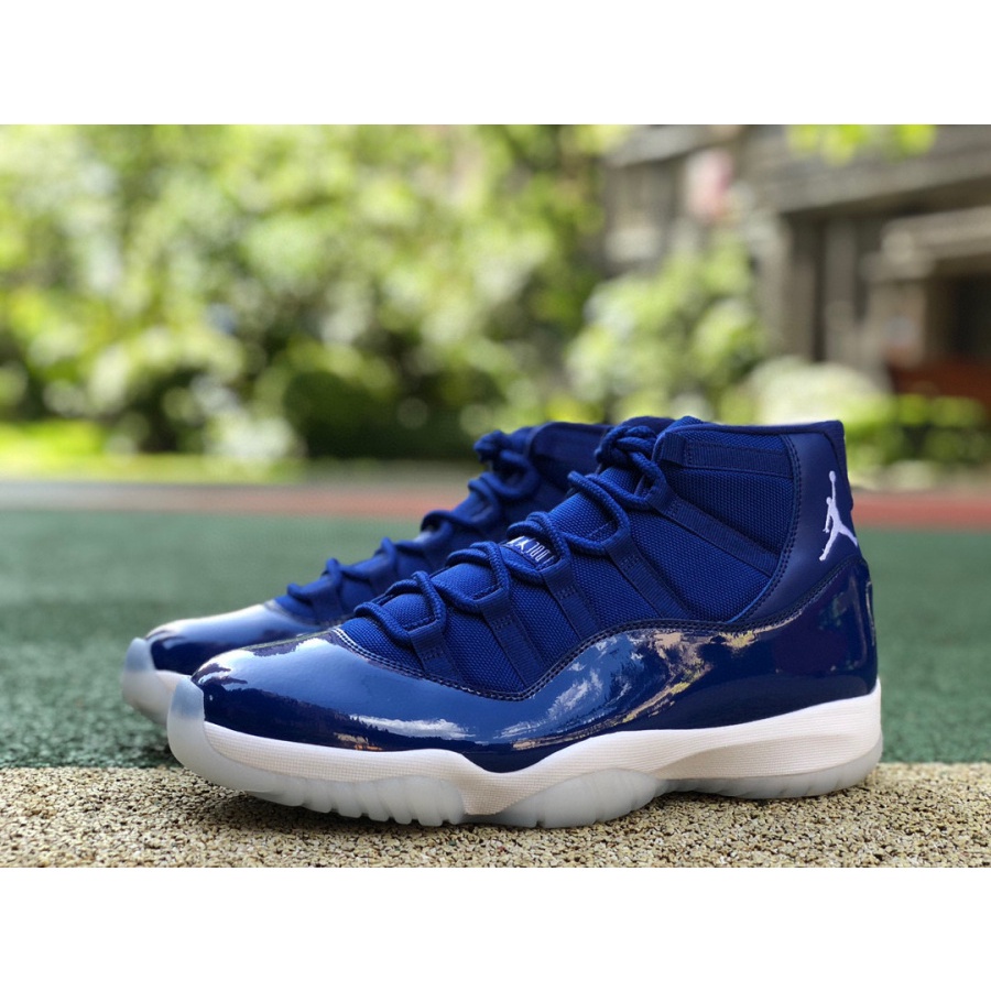 At7802-115 Air Jordan 11 Retro High White Midnight Blue AJ11 รองเท้า ...