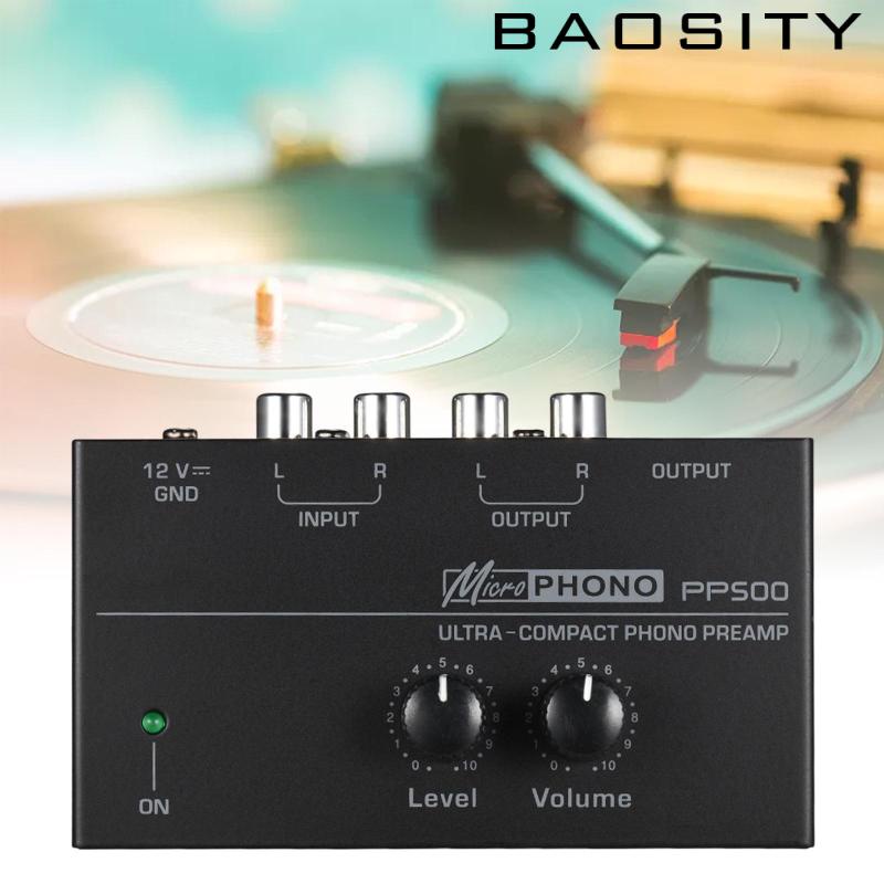 [Baosity] พรีแอมป์แผ่นเสียง PP500 พร้อมอะแดปเตอร์พรีแอมป์ DC 12V ...