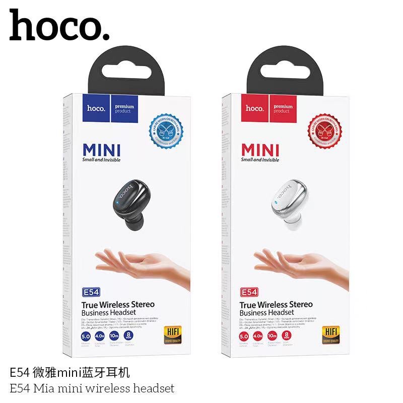 Hoco E54 หูฟังบลูทูธ หูฟังไร้สาย แบบข้างเดียว Mia mini wireless headset ...
