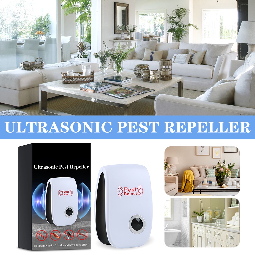 Ultrasonic Pest Repeller Electronic Home Bug Mice Rat Spider Roaches ...