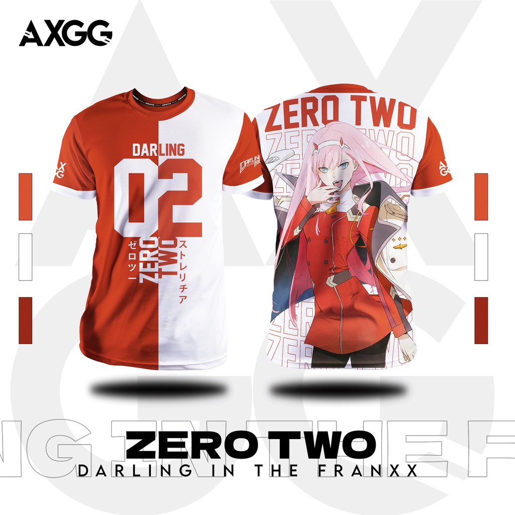 Axgg ' Darling in the Franxx - Zero Two ' Anime Tshirt / Baju ...
