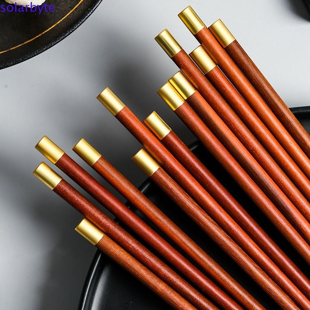 Solarbyte ตะเกียบรองเท้าแตะไม้ 1 คู่สําหรับ Home Hotel ซูชิตะเกียบอาหารเครื่องล้างจานปลอดภัยบน ...