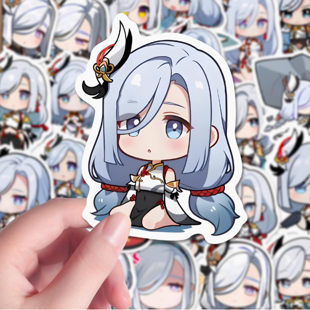 [กันน้ํา] Shenhe Genshin Impact Sticker 58 ชิ้นสุดน่ารัก | Shopee Thailand