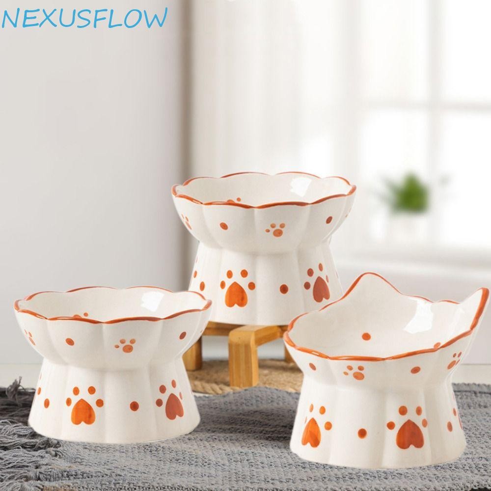 Nexusflow ชามอาหารแมว, Anti Vomiting คอ Protector สุนัขชามน้ํา, สุนัข Feeder จานอุปกรณ์สัตว์ ...