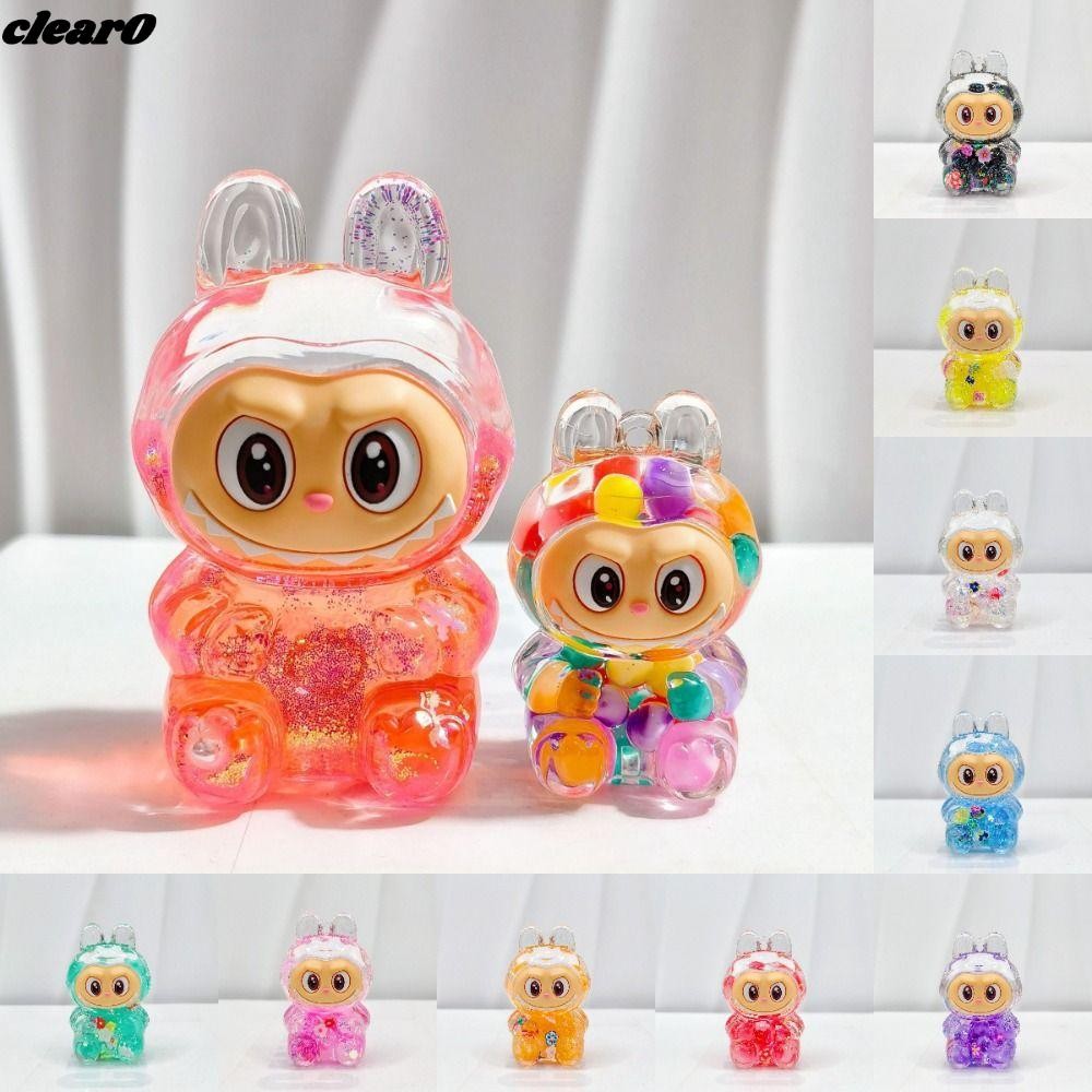Clear0 Labubu Mini เครื่องประดับ, 5.3 ซม. Luminous Key Chain จี้ ...