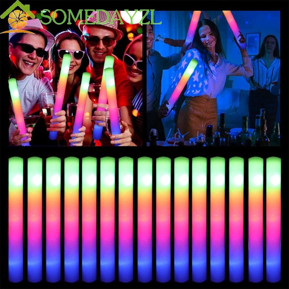 Somedayzl 5PCS Cheer Tube,น้ําหนักเบาDark Light LED Foam Sticks, Party ...