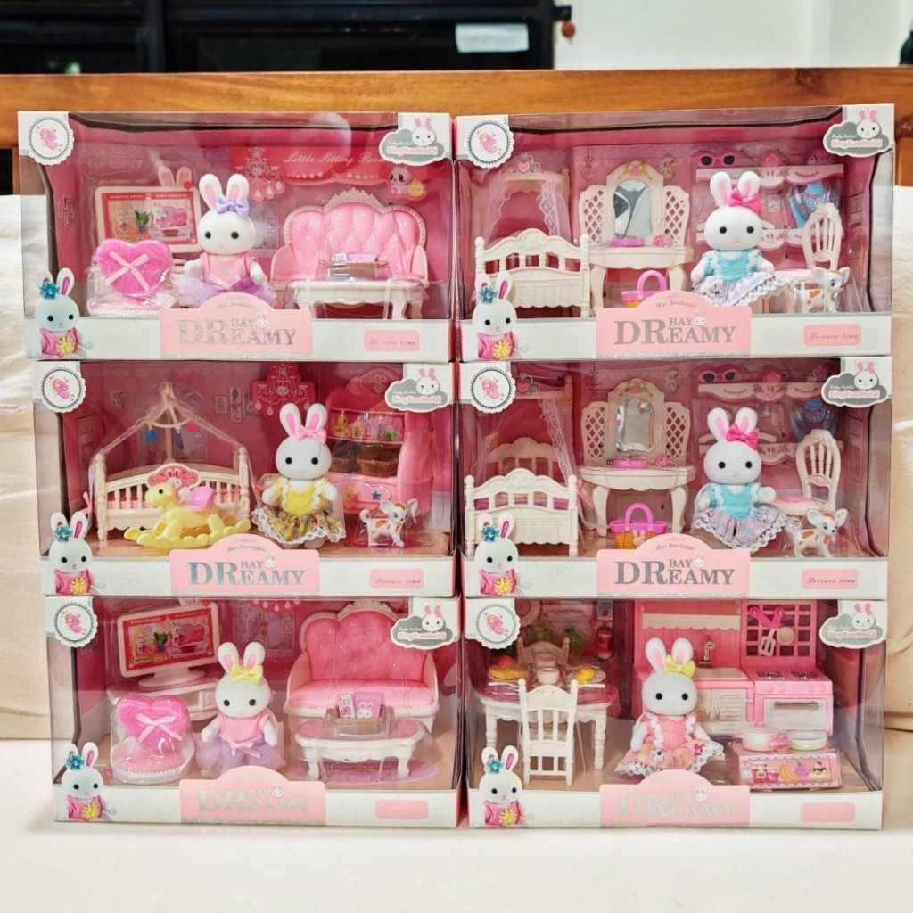 MooShi - ของเล่นบ้านกระต่ายน้อย พร้อมเฟอร์นิเจอร์หลายแบบให้เลือก ...