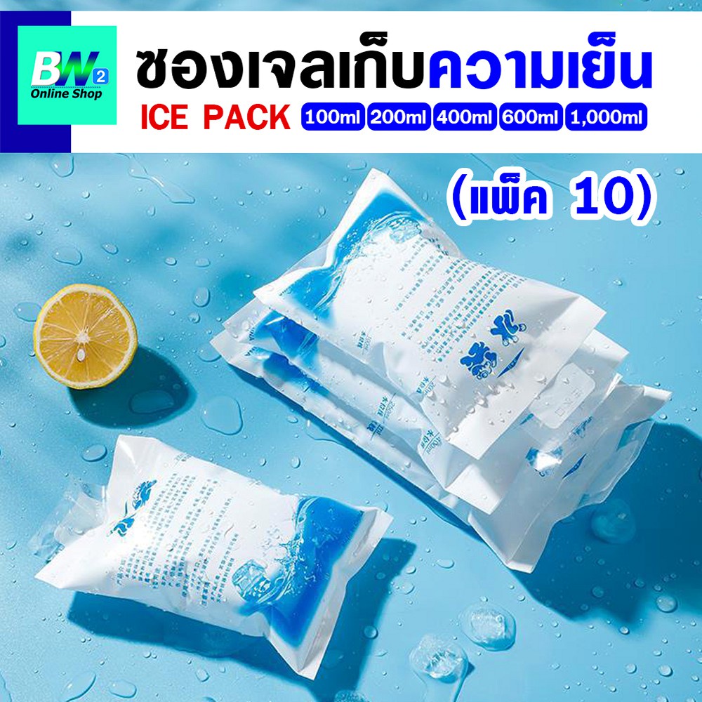 Ice Pack เจลเก็บความเย็นแบบซอง (แพ็ค 10) | Shopee Thailand