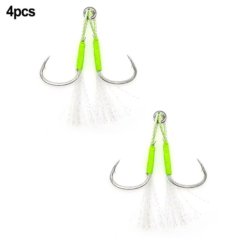 【Anna】Fly Fishing Hooks Binding Rope Cast Jig Fishing Hook High Carbon ...