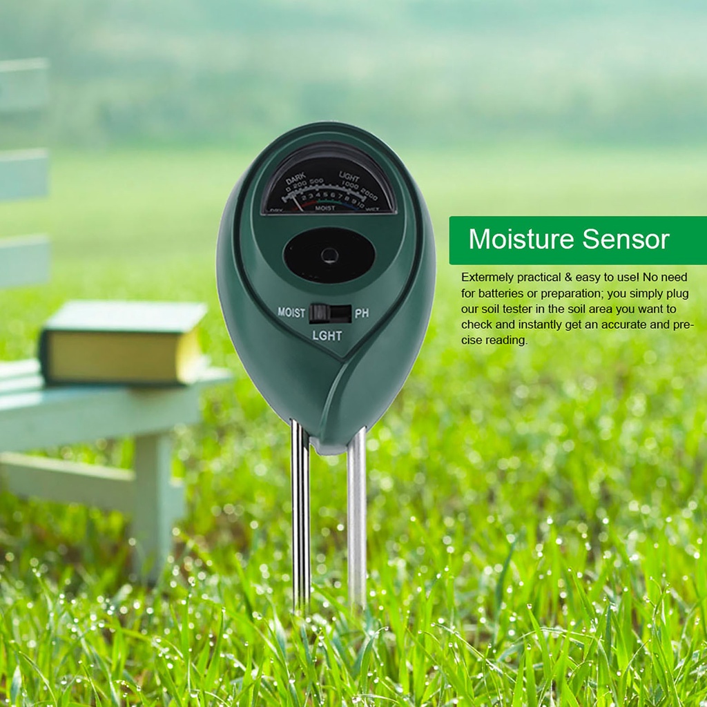 [CSS ]3 In 1 Moisture Sensor Meter Soil Water Monitor Hydrometer ...