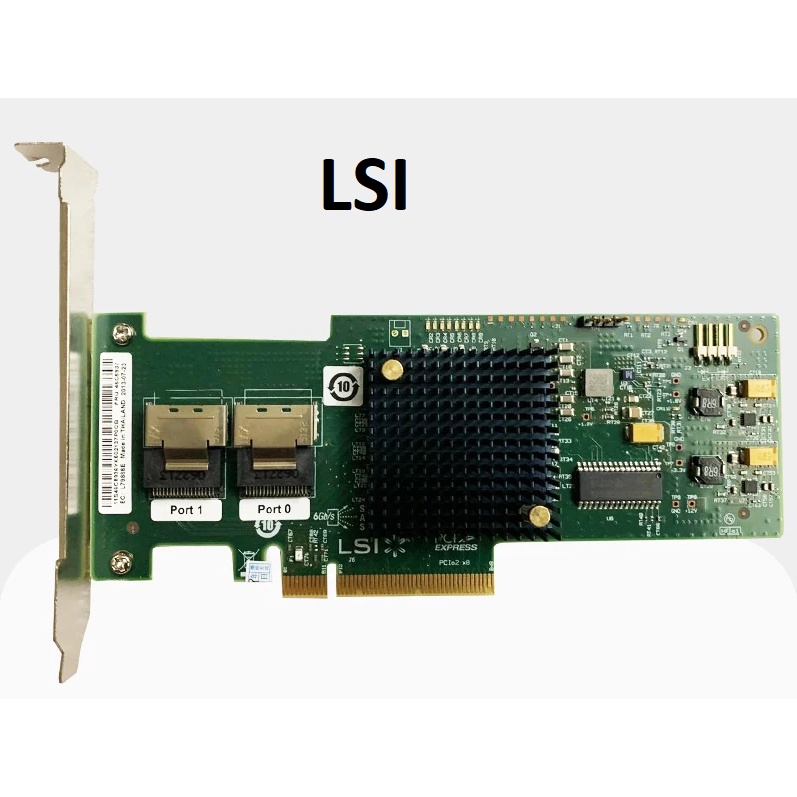 การ์ด HBA (IT Mode) 9210-8i 9211-8i ไม่รวมสาย SAS2008 Chipset PCIe 2.0 ...