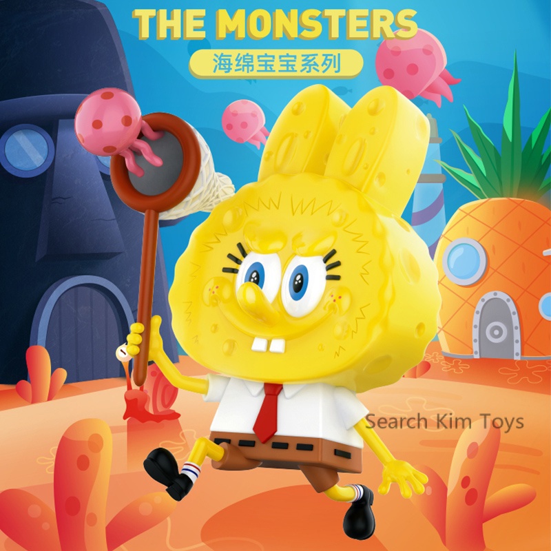Popmart labubu The Monsters X SpongeBob series กล่องสุ่ม | Shopee Thailand