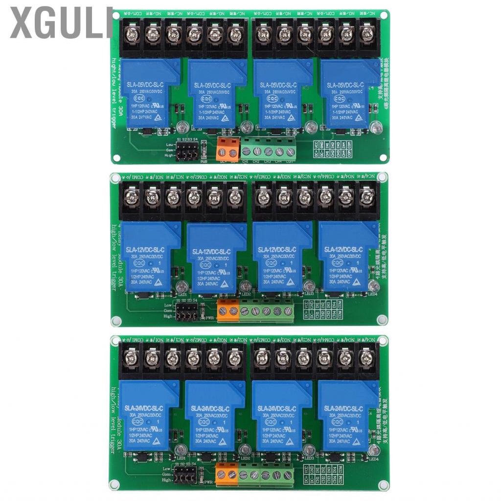 Xguli 4 Channel Relay Module for Automated Control Circuits | Shopee Thailand