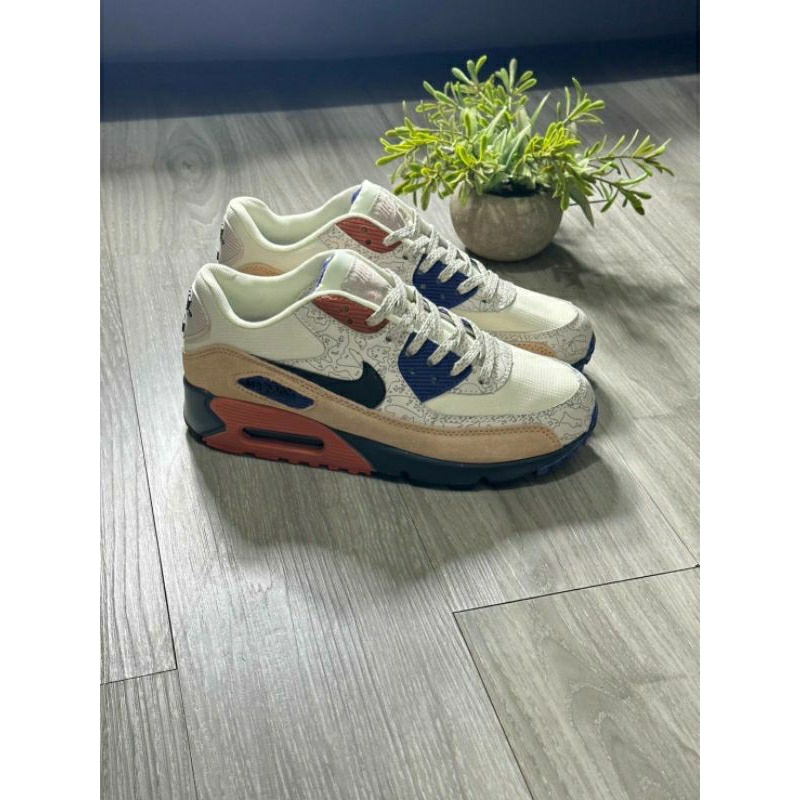 SEPATU PRIA NIKR AIR MAX 90 CAMO WEB CREAM แฟชั่น | Shopee Thailand