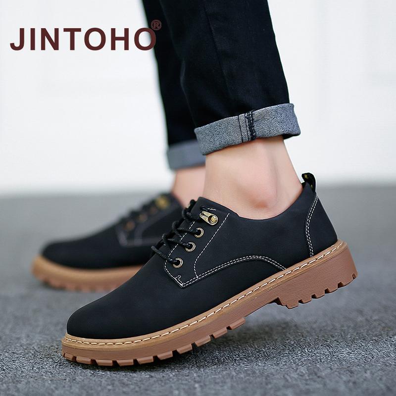 Jintoho ใหม่ รองเท้าหนัง ผ้าออกซ์ฟอร์ด พื้นแบน หนา กันลื่น คุณภาพสูง ...