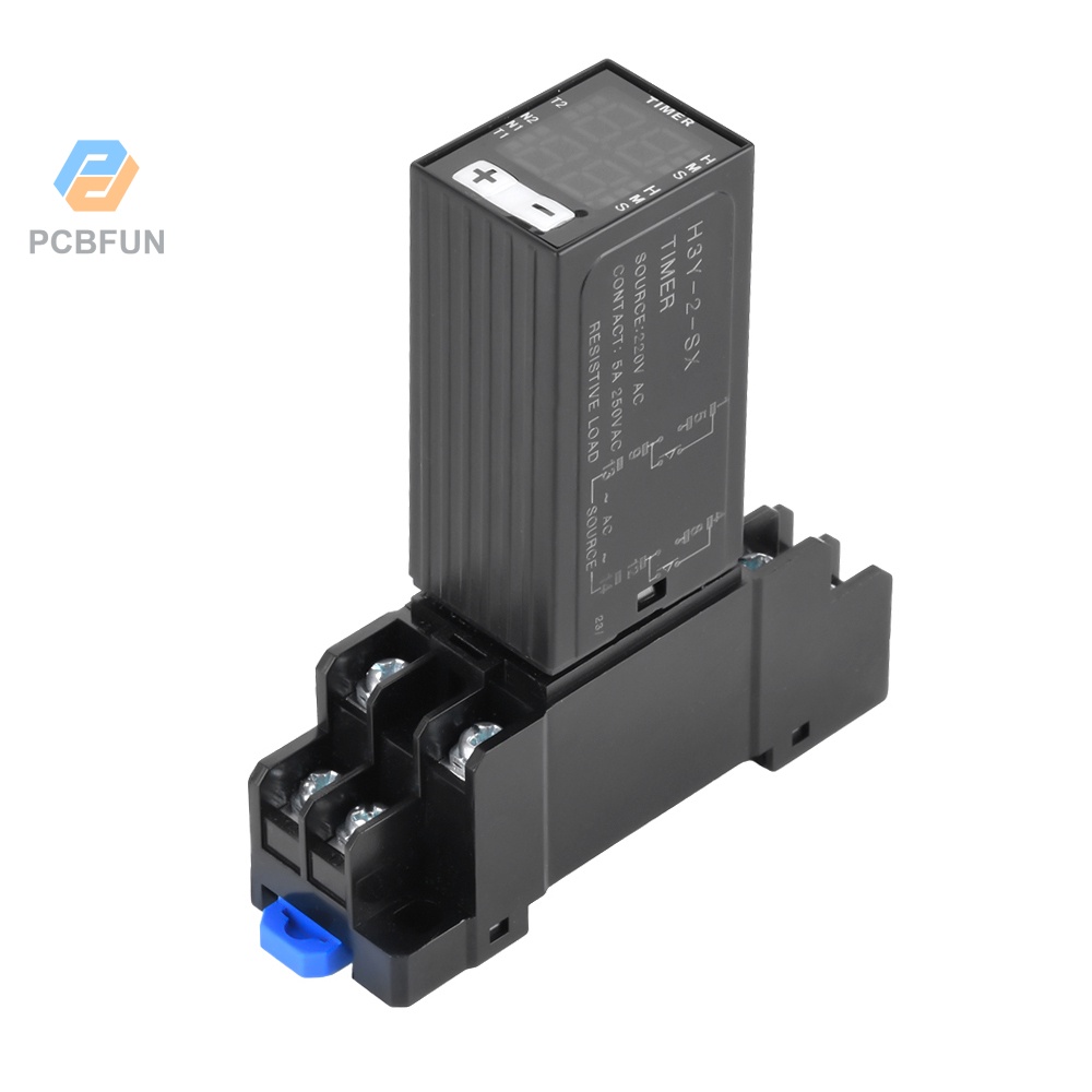 Pcbfun H3Y-2-SZ ตัวควบคุมหน่วงเวลา แบบเปิด พร้อมจอแสดงผลดิจิทัล ... Pcbfun H3Y-2-SZ ตัวควบคุมหน่วงเวลา แบบเปิด พร้อมจอแสดงผลดิจิทัล ...