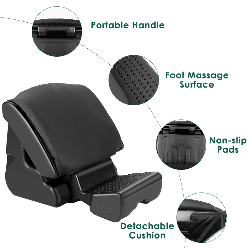 LOCAL Adjustable Footrest With Footrest & Cushion,Ergonomic Foot Rest ...