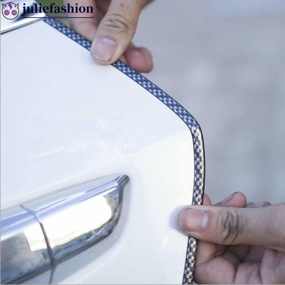 Juliefashion 5M คาร์บอนไฟเบอร์ คิ้วประตูรถ ซีลปั้น แถบป้องกันรอยขีดข่วน ...