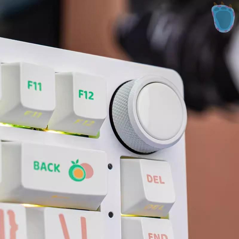 [PA] สําหรับ Leobog K81 Hi75 ปุ่มลูกบิดไร้สาย Swap Gaming 3 โหมด Backlit RGB คีย์บอร์ดอุปกรณ์ ...