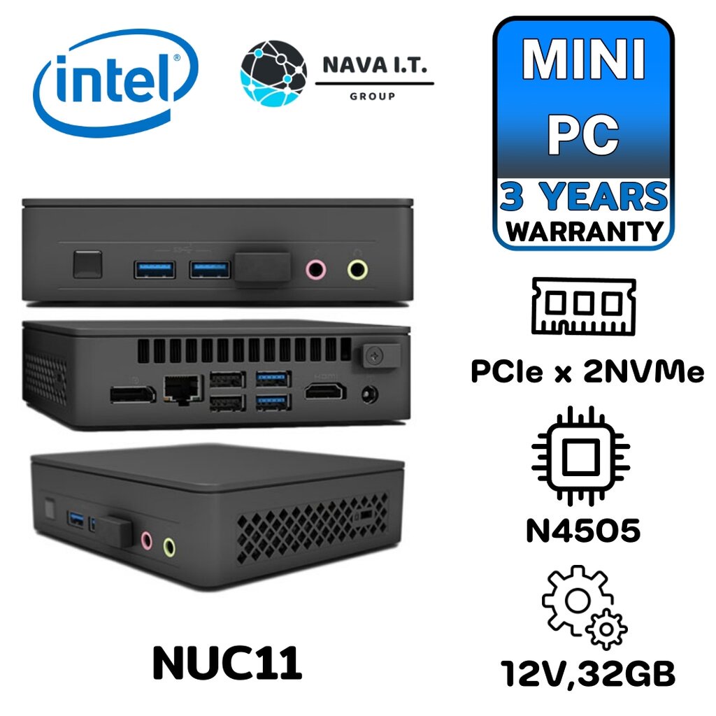 ⚡️กรุงเทพฯด่วน1ชั่วโมง⚡️ INTEL MINI PC (มินิพีซี) NUC ESSENTIAL KIT CELERON N4505 ...