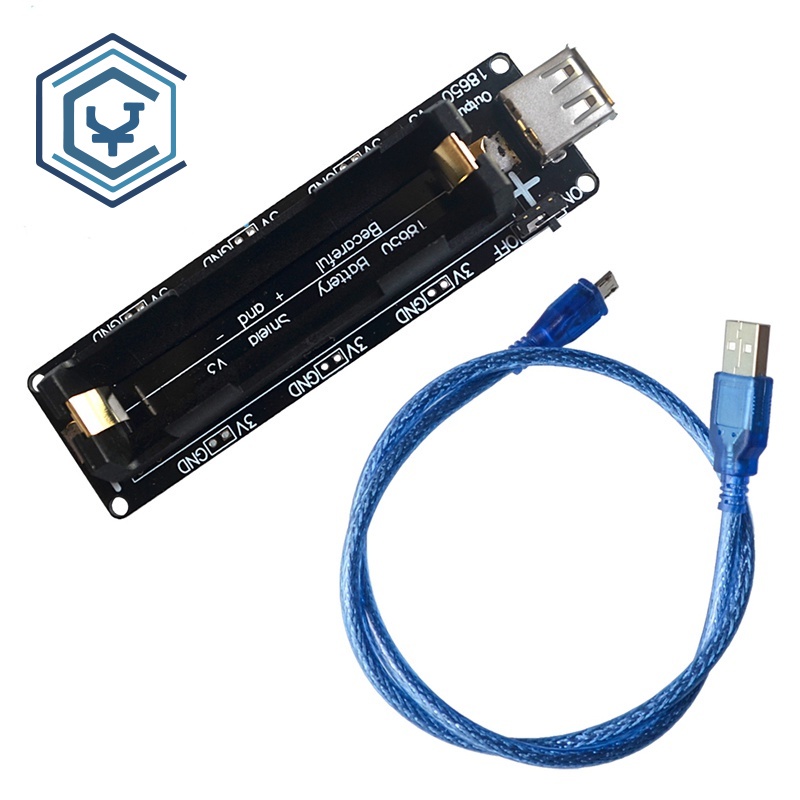 1pcs 18650 แบตเตอรี่ลิเธียม Shield บอร์ดพัฒนาสําหรับ Raspberry PI 3 ...