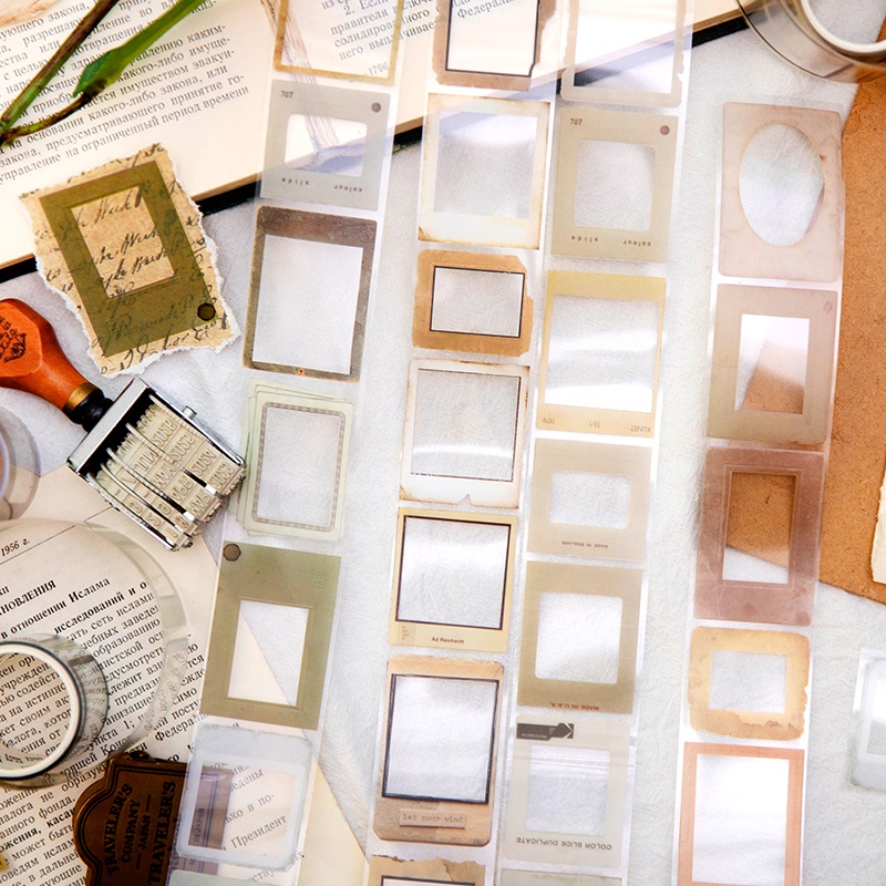 Enwei เทปวาชิ กันน้ํา สไตล์วินเทจ 38 มม.*2 ม. สําหรับตกแต่งสมุดภาพ ...