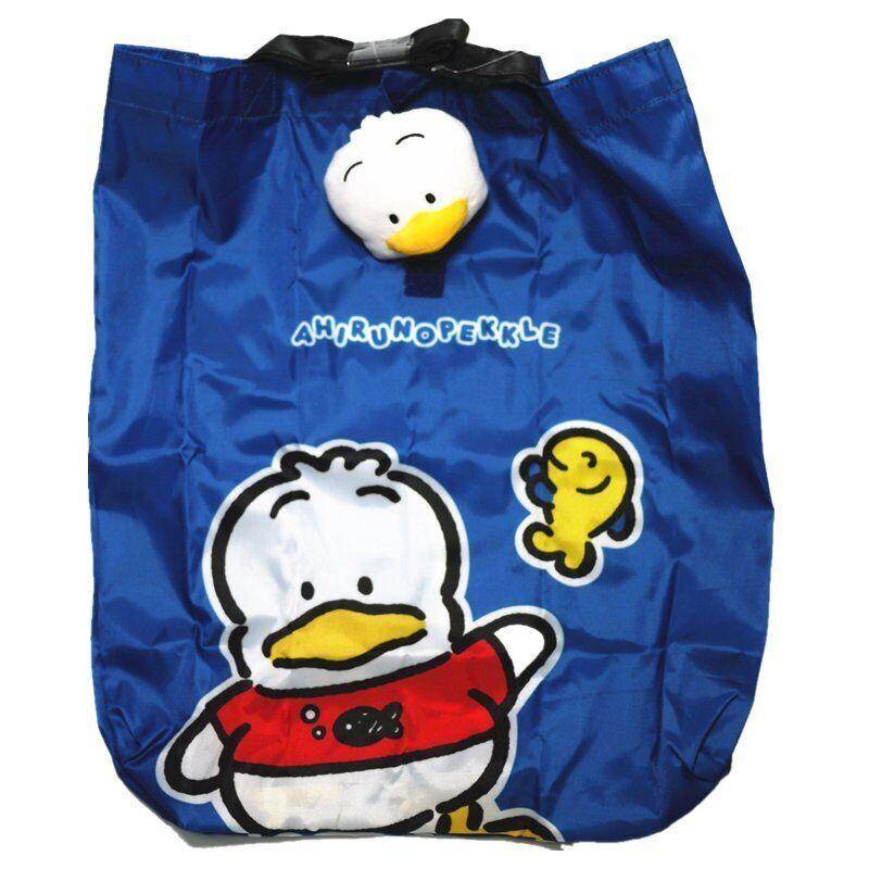 Sanrio Ahiruno Pekkle Nylon Flodable Shopping Bag Tote Grocery Bag ...