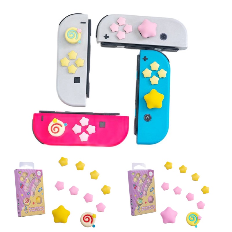 Kirby Super Star ABXY สติกเกอร์ปุ่มกดจอยสติ๊ก สําหรับ Nintendo Switch ...