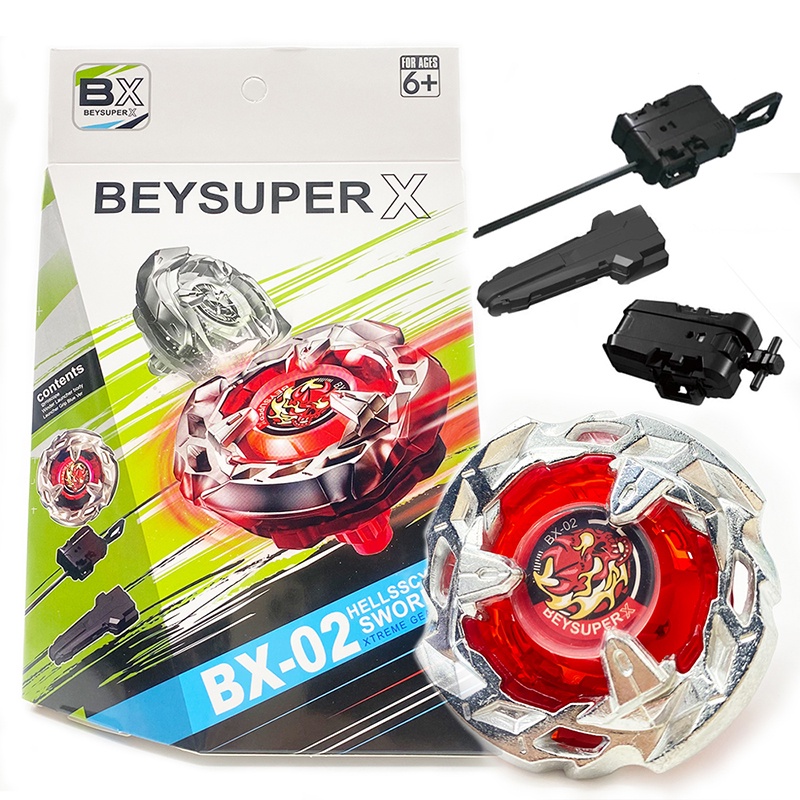 Bey X BX-02 Hells Scythe Gyro Spinning Top ด้วย Launcher จับชุดของเล่น ...