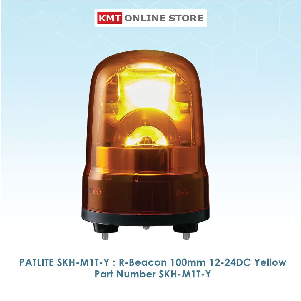 PATLITE : SKH-M1T-Y R-Beacon 100mm 12-24DC Yellow | Shopee Thailand