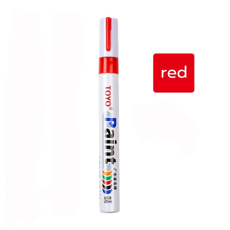 ปากกาเขียนยาง TOYO Paint มี 11 สี กันน้ำ ปากกาอเนกประสงค์ เขียนเหล็ก ...