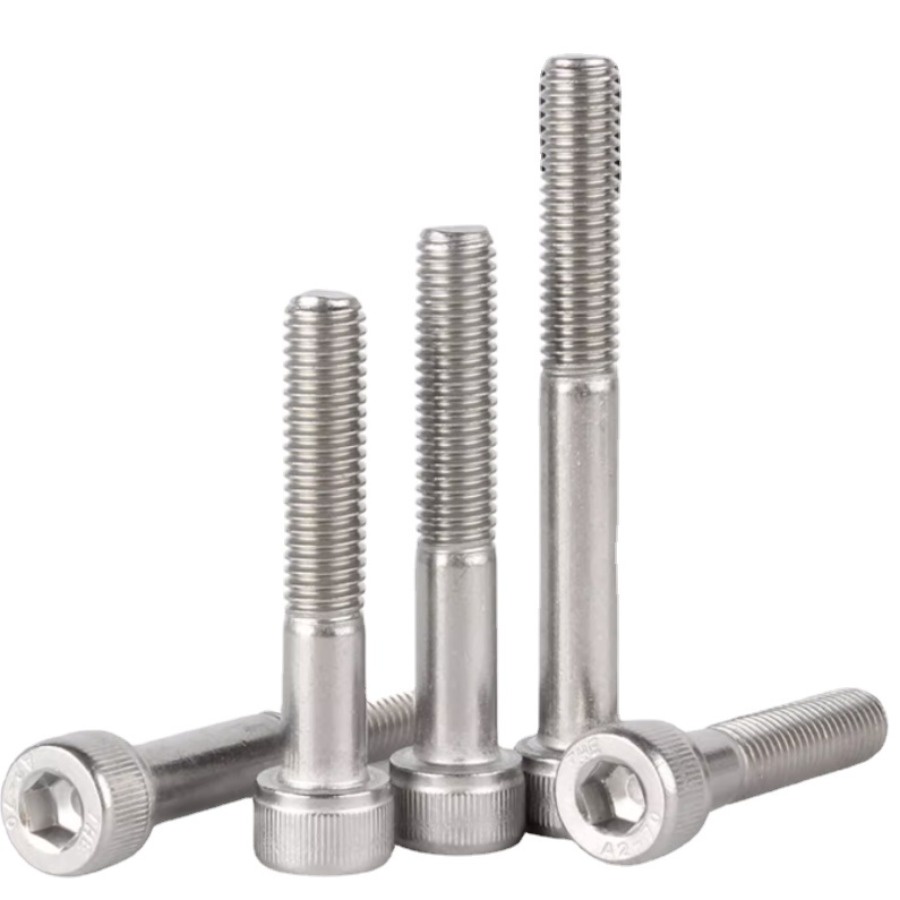 Sus304 สแตนเลสสตีลกึ่งเกลียวถ้วยหกเหลี่ยมซ็อกเก็ตสกรู Extension Bolt สกรูหัวทรงกระบอก ...