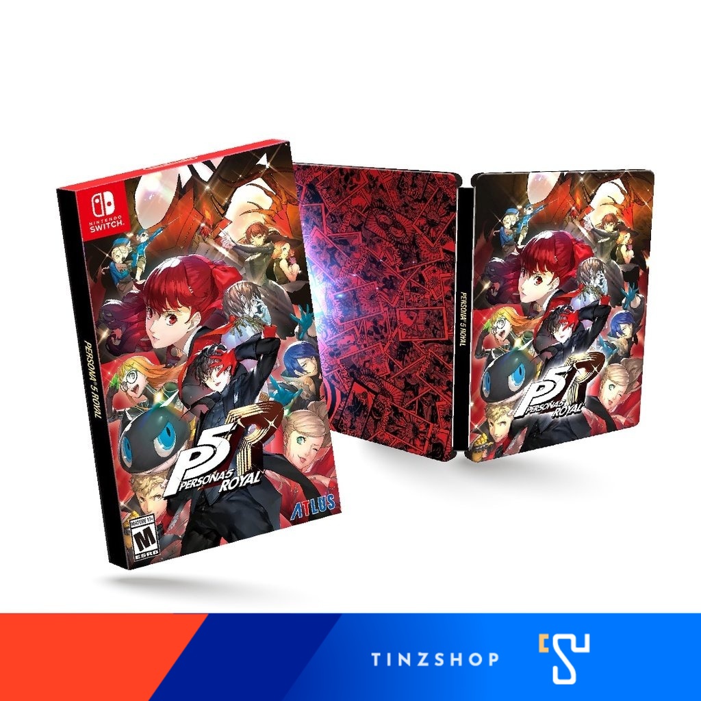 Nintendo Switch Game : Persona 5 Royal Zone US Steelbook แผ่นเกมบรรจุในกล่องเหล็ก / แผ่นเกม ...