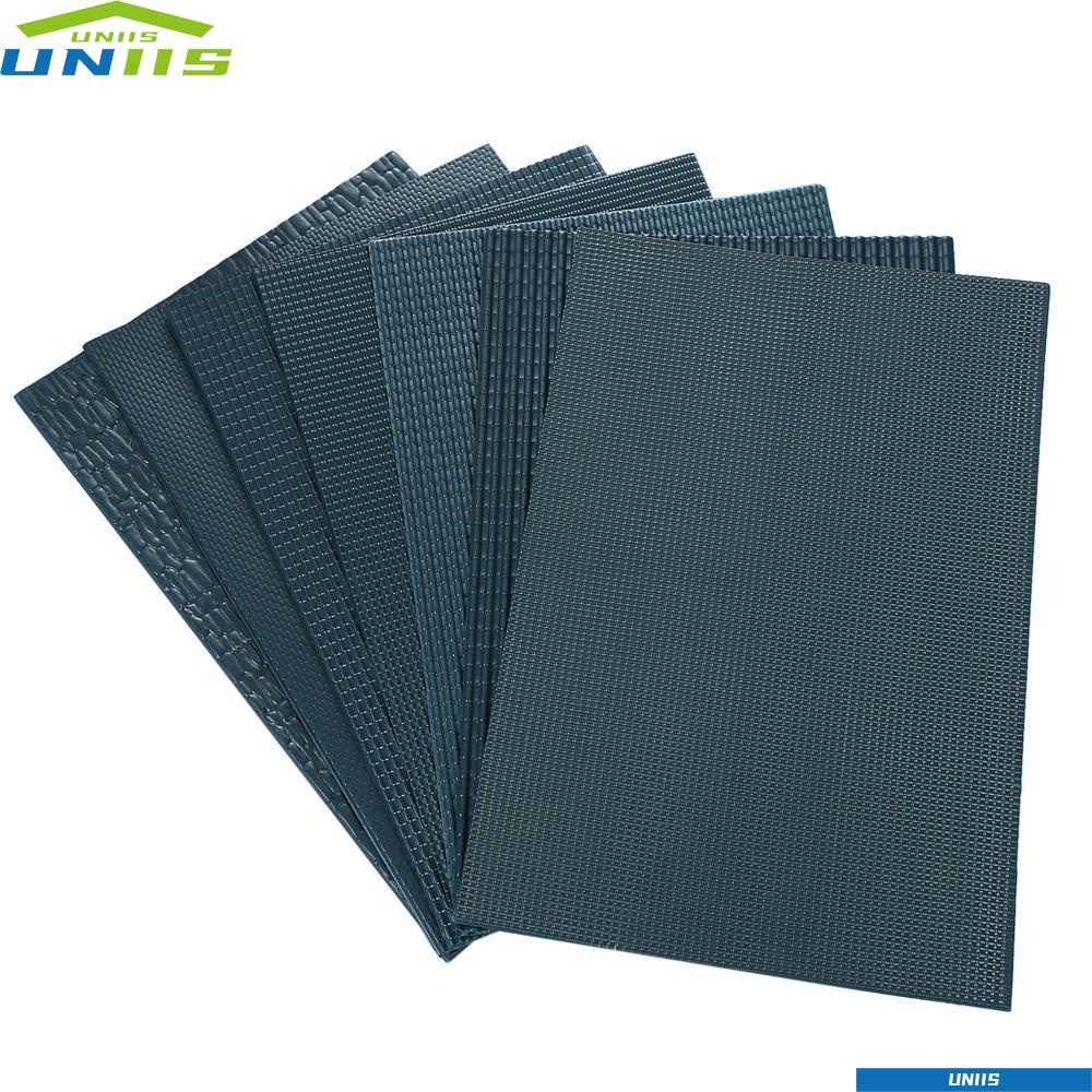 Uniis แผ่นกระเบื้องหลังคา PVC ขนาดเล็ก น้ําหนักเบา ปลอดภัย และทนต่อการสึกหรอ สําหรับภูมิทัศน์ 4 ...