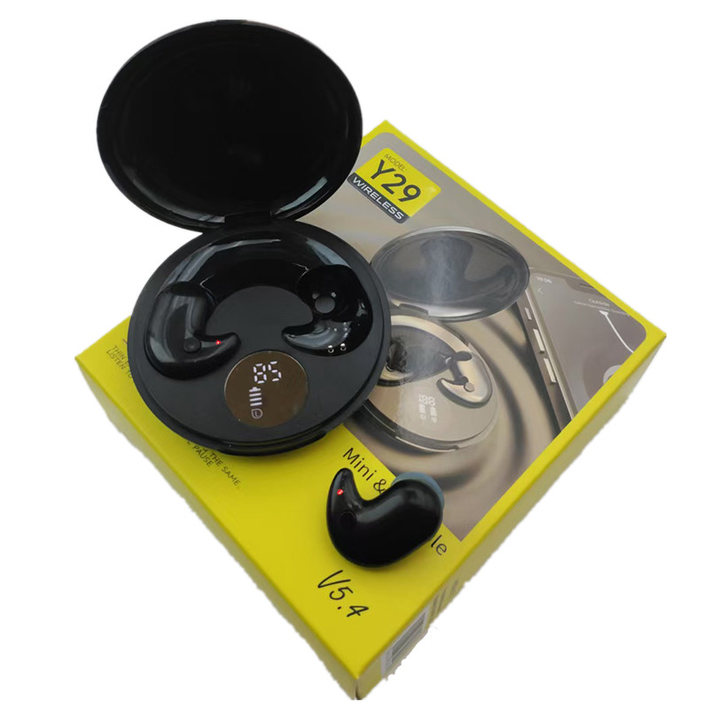 หูฟังบลูทูธไร้สายใหม่ Y29 พร้อมเคสชาร์จจอแสดงผลแบบ HD Call Sleeping ...