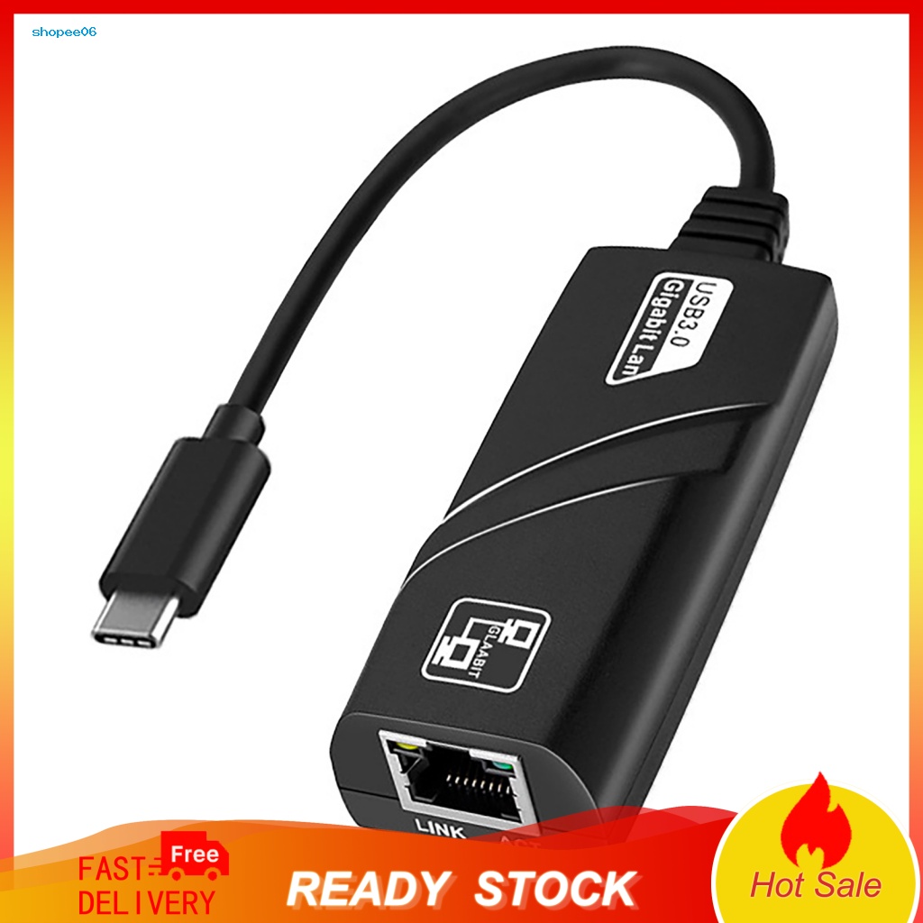 Setn การ์ดเครือข่ายไร้สาย USB 30 Type-C เป็น RJ45 100 1000Mbps ความเร็วสูง สําหรับเดสก์ท็อป ...