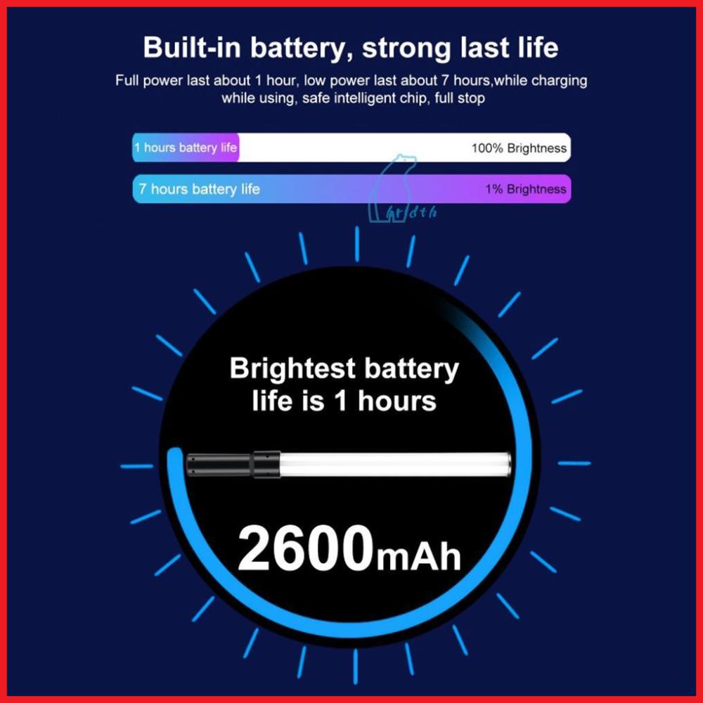 Dimmable Handheld LED Video Light Wand for Portrait Photography and ...