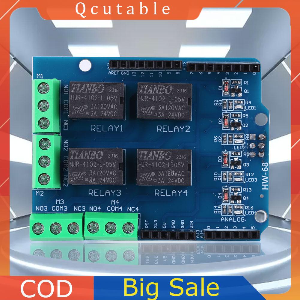 [QC] บอร์ดควบคุมรีเลย์ ประสิทธิภาพสูง 4 ช่อง สําหรับ Arduino | Shopee ...