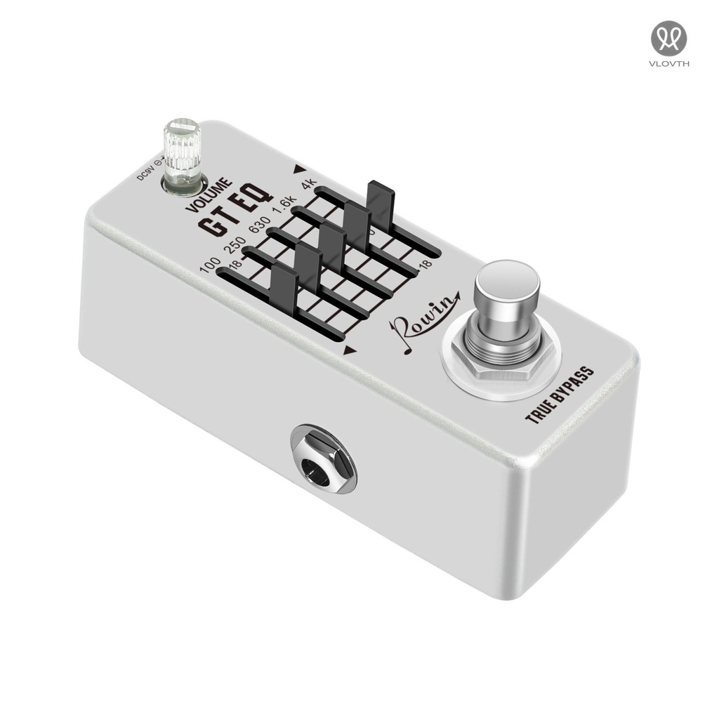 Rowin 5-Band EQ Pedal Electric Guitar Equalizer Audio Effect Machine ...