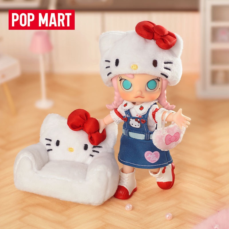 Popmart Molly × Hello Kitty ฟิกเกอร์แอกชัน การ์ตูนน่ารัก ของขวัญมือ ...
