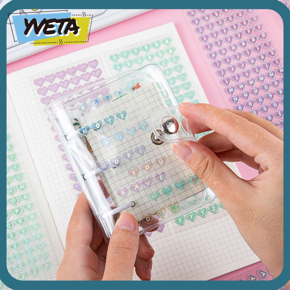 Yveta สติกเกอร์สัญลักษณ์ตัวอักษร PVC สําหรับตกแต่งสมุดภาพ คีย์บอร์ด DIY | Shopee Thailand