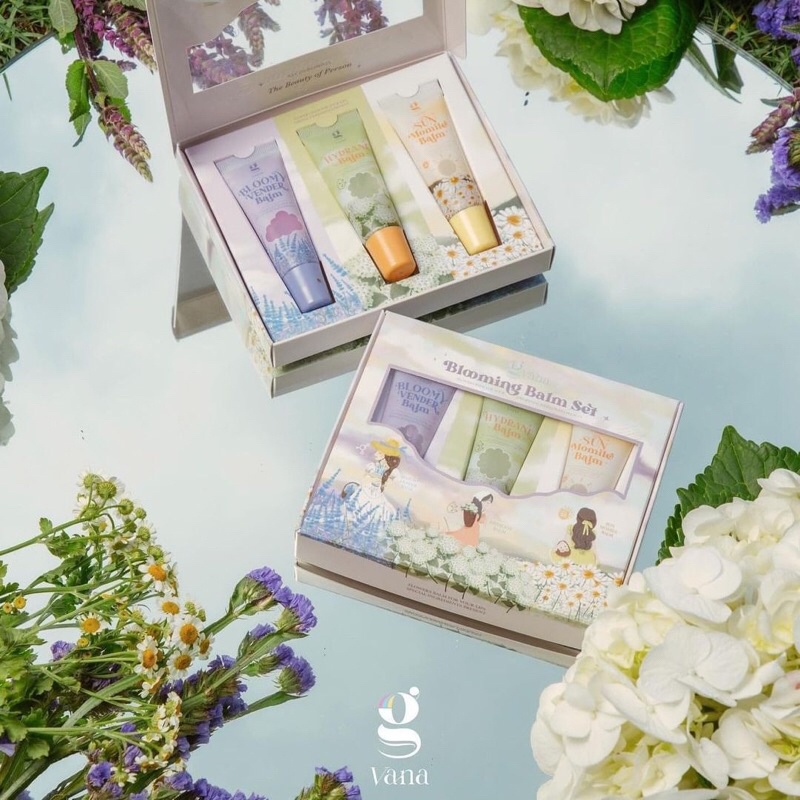 GVANA Blooming Balm Set Lip Balm Limited บาล์มดอกไม้ ลิปบาล์มบำรุงปาก ...