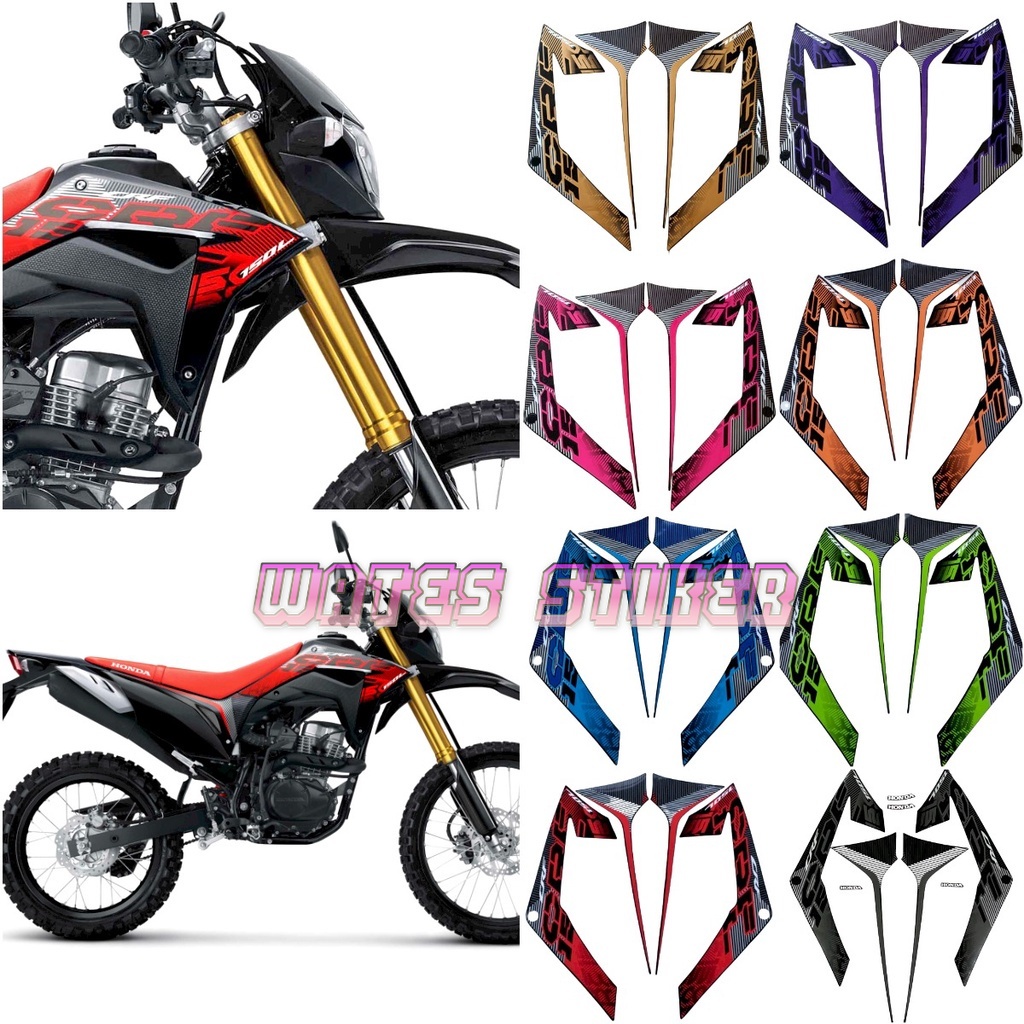 Striping Decal Pole Sticker honda CRF 150L 2019 2020 2021 2022 Fullset ...