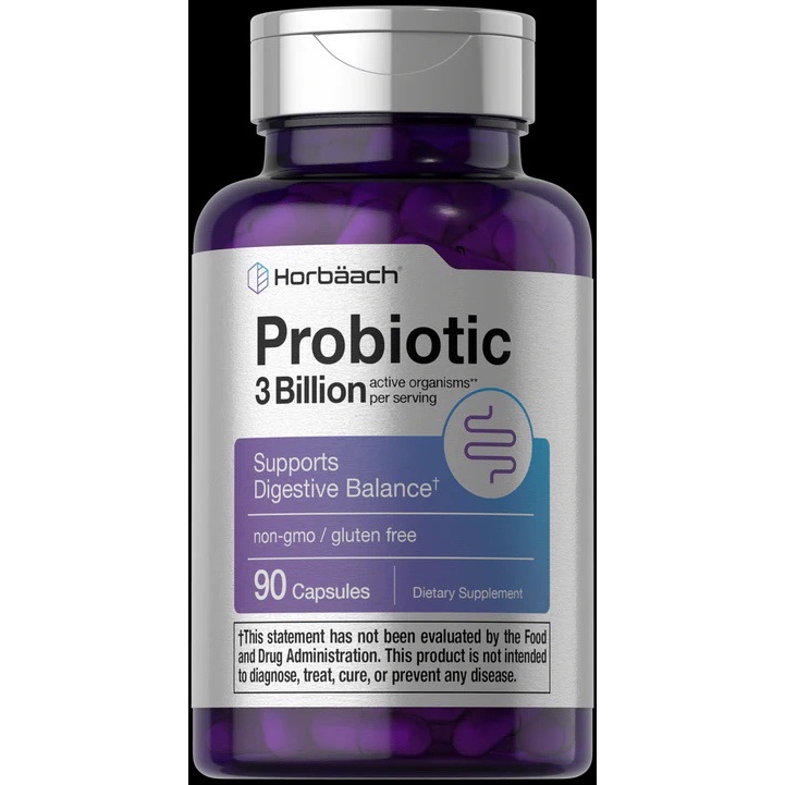 พร้อมส่ง Horbaach Probiotics 3 & 120 Billion CFU | With Prebiotics ...