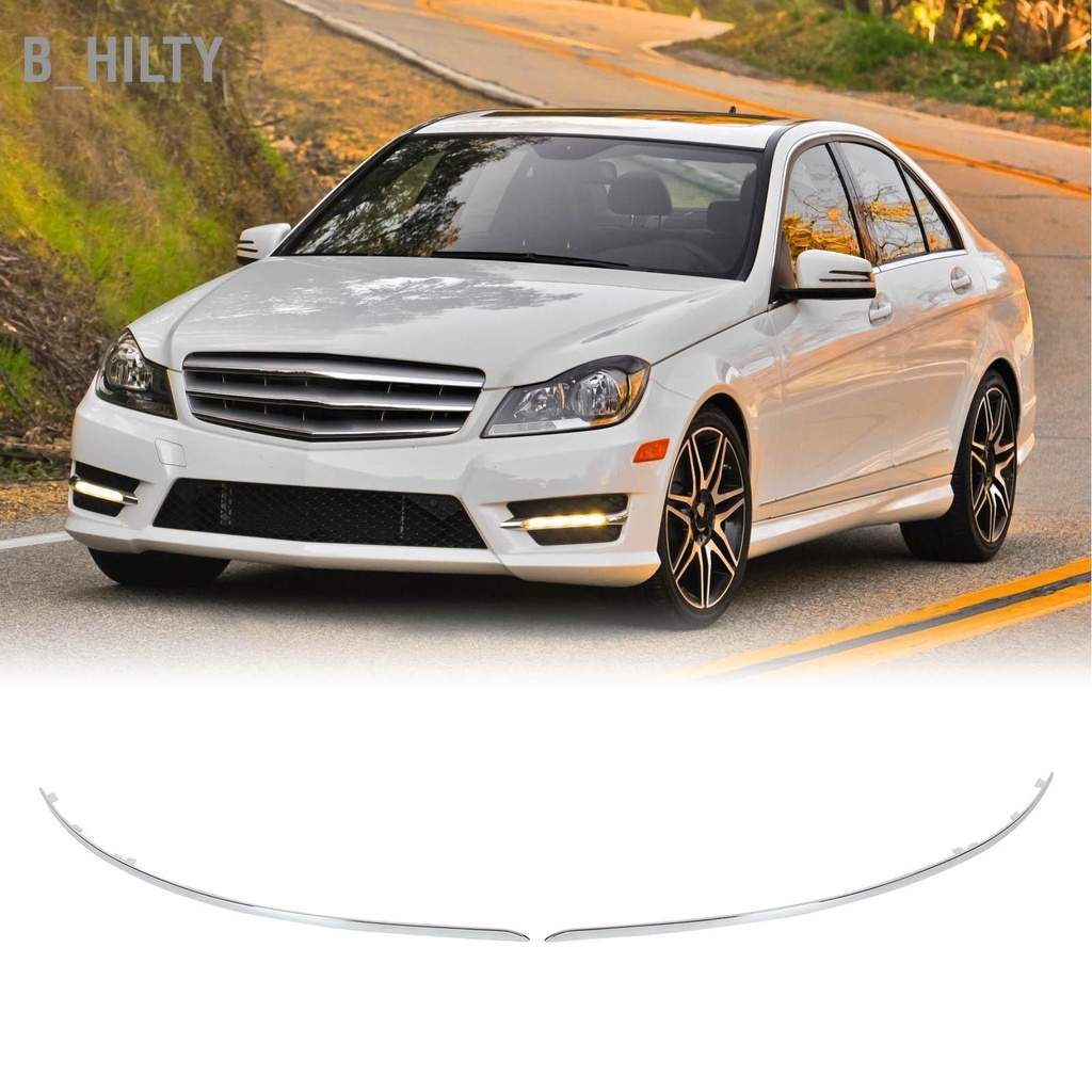 B_HILTY คู่ด้านหลังกันชน Trim ABS Chrome 2048851021 สำหรับ Benz C230 ...