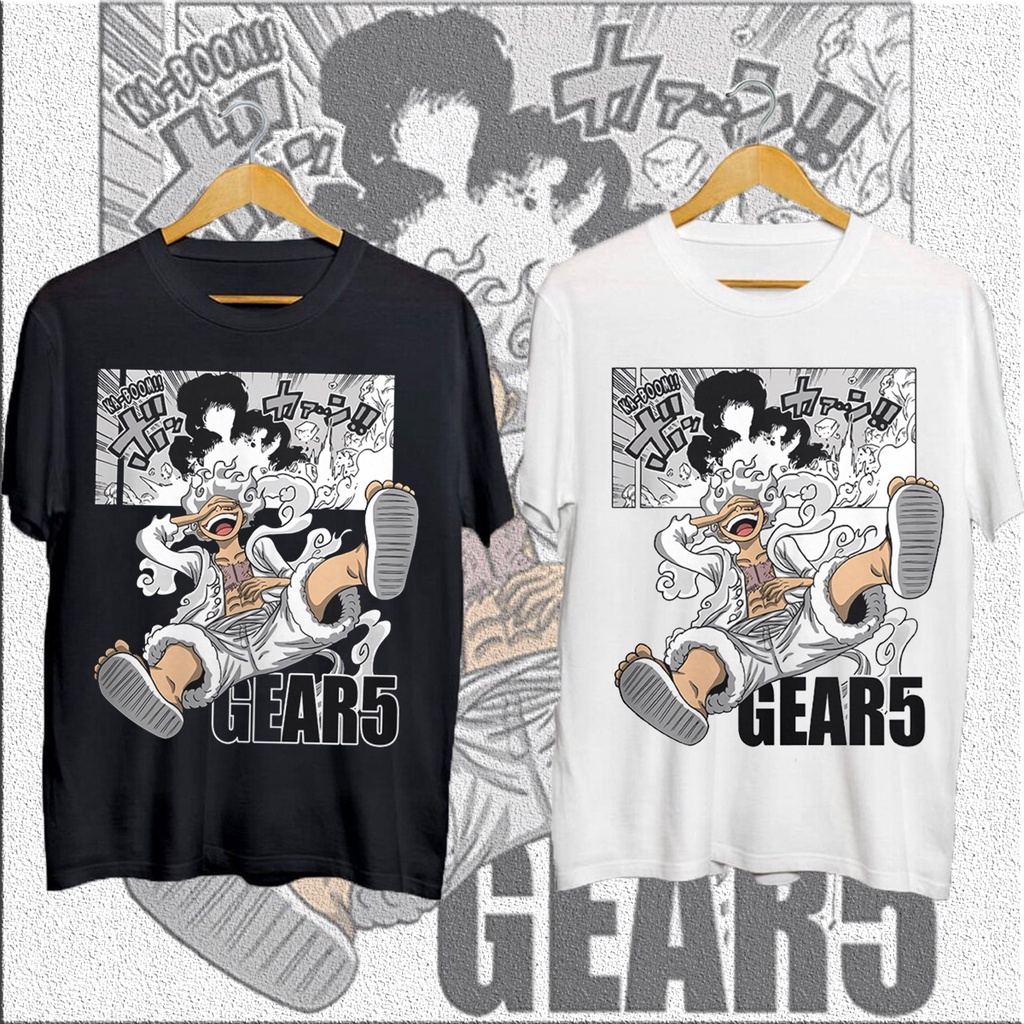 #GMD# [S-5XL]One Piece Luffy Gear 5 Japanese Anime T-Shirt วันพีซลูฟี่ ...